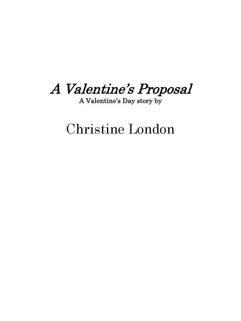 A Valentines Proposal | PDF