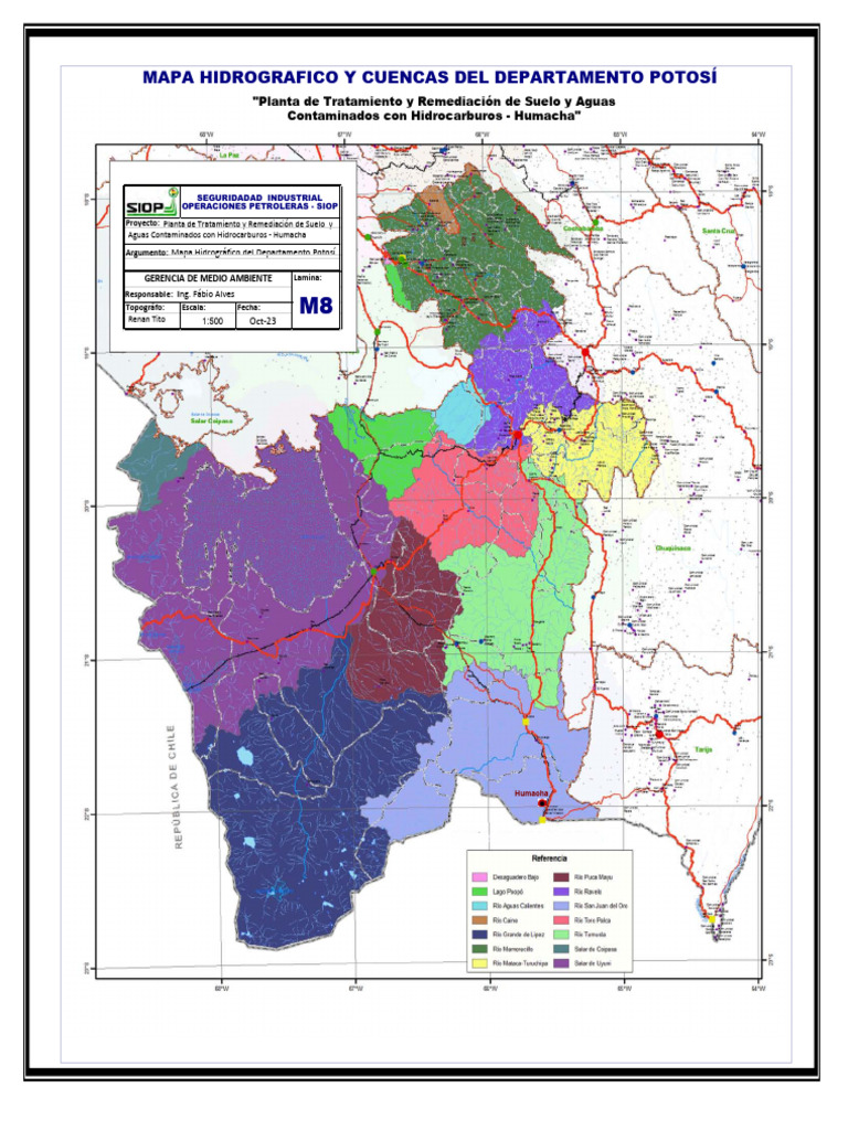 MAPA - M8 - Hidrografico y Cuencas Potosi OK | PDF