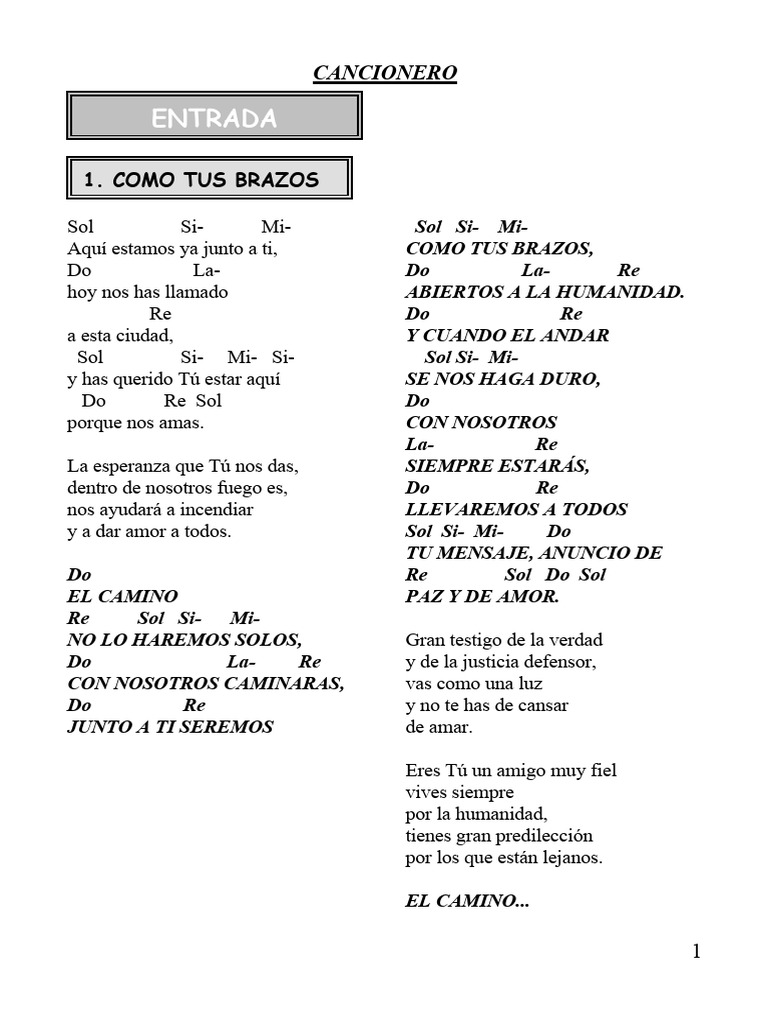Cancionero Con Notas | PDF | orador del Señor | Amor