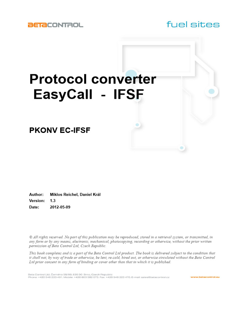 PKONV EC-IFSF Manual V1.3 EN | PDF | Power Supply | Safety