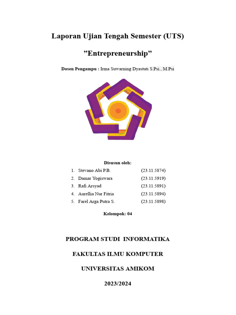 Laporan Ujian Tengah Semester (UTS) | PDF