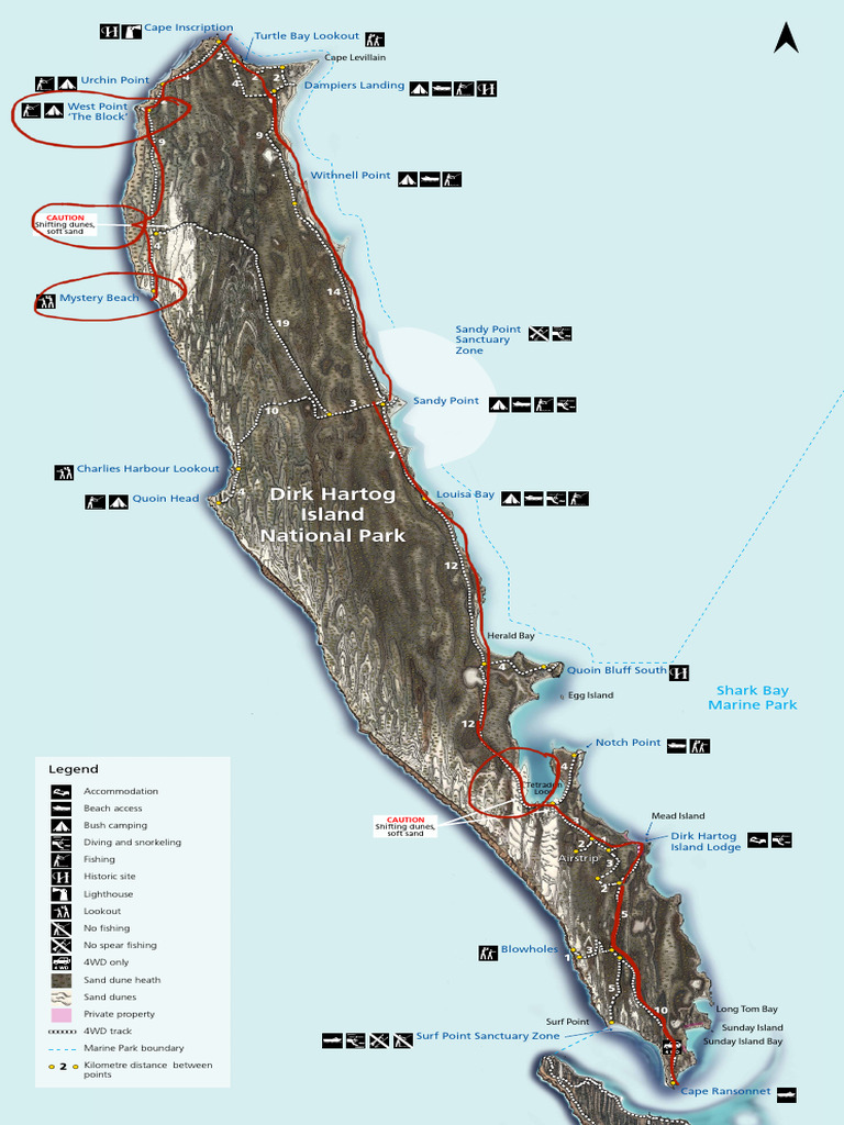 Dirk Hartog Island Map | PDF