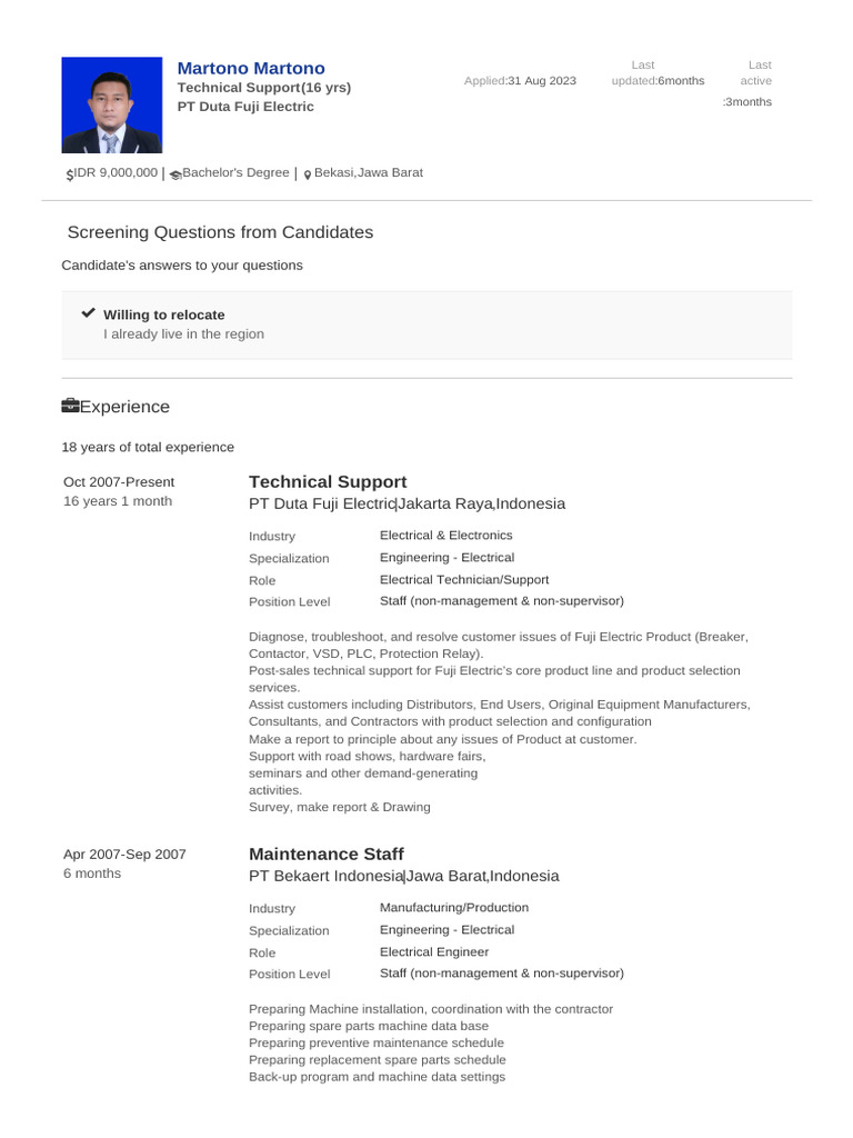 Martono Martono | PDF | Technical Support | Computing