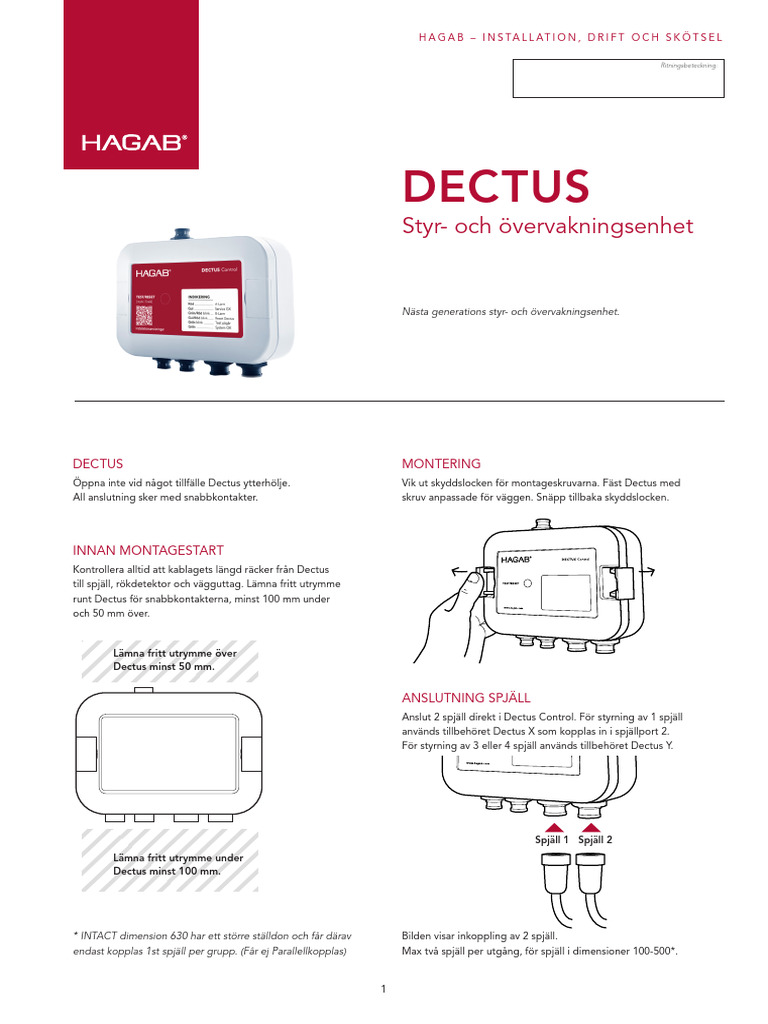 Hagab Driftochskotsel Dectus 1-Spjall | PDF