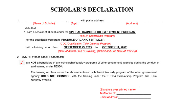 TESDA Organic Fertilizer Training | PDF | Finance & Money Management