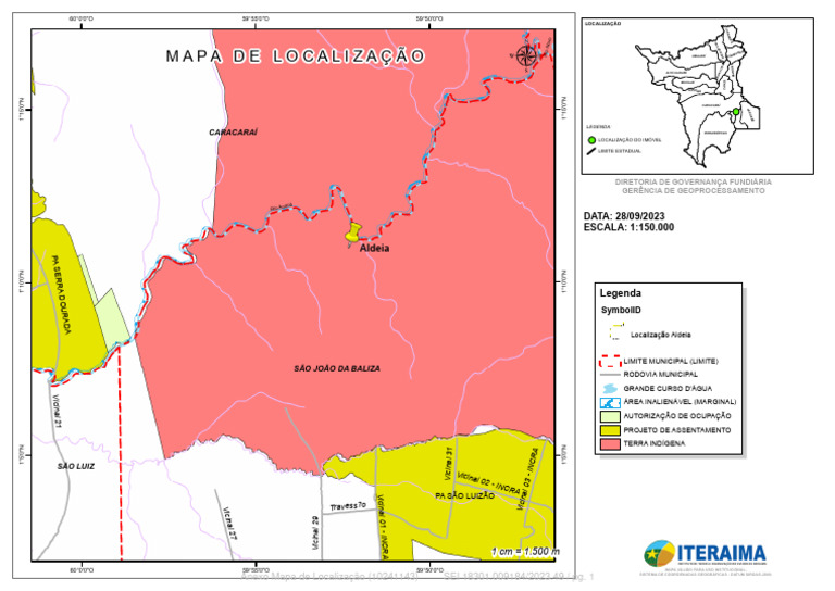 Mapa de Localização | PDF | Dados e informações geográficos | Cartografia