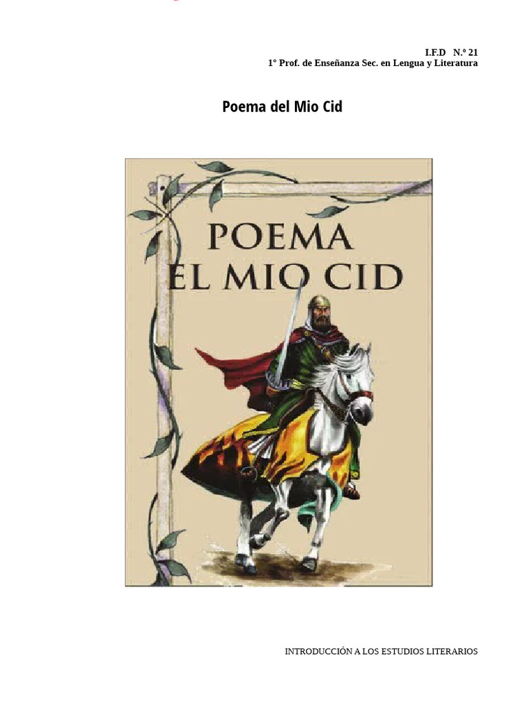 Analisis Mio Cid | PDF | Edades medias | Nobleza