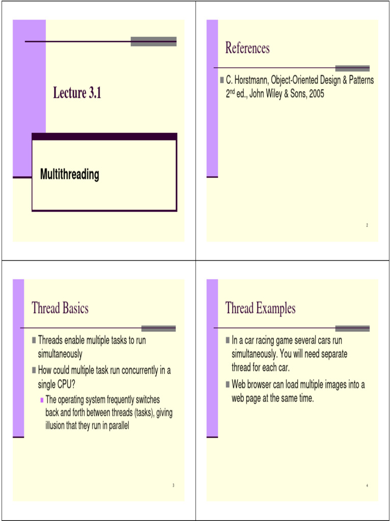 Multi Threading Notes Pdf Thread Computing Class Computer Programming