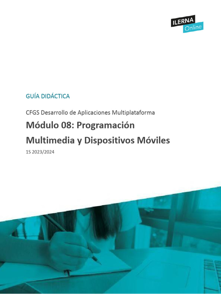 Guía Didáctica DAM - M08 - 1s2324 | PDF | Software de la aplicacion | Multimedia