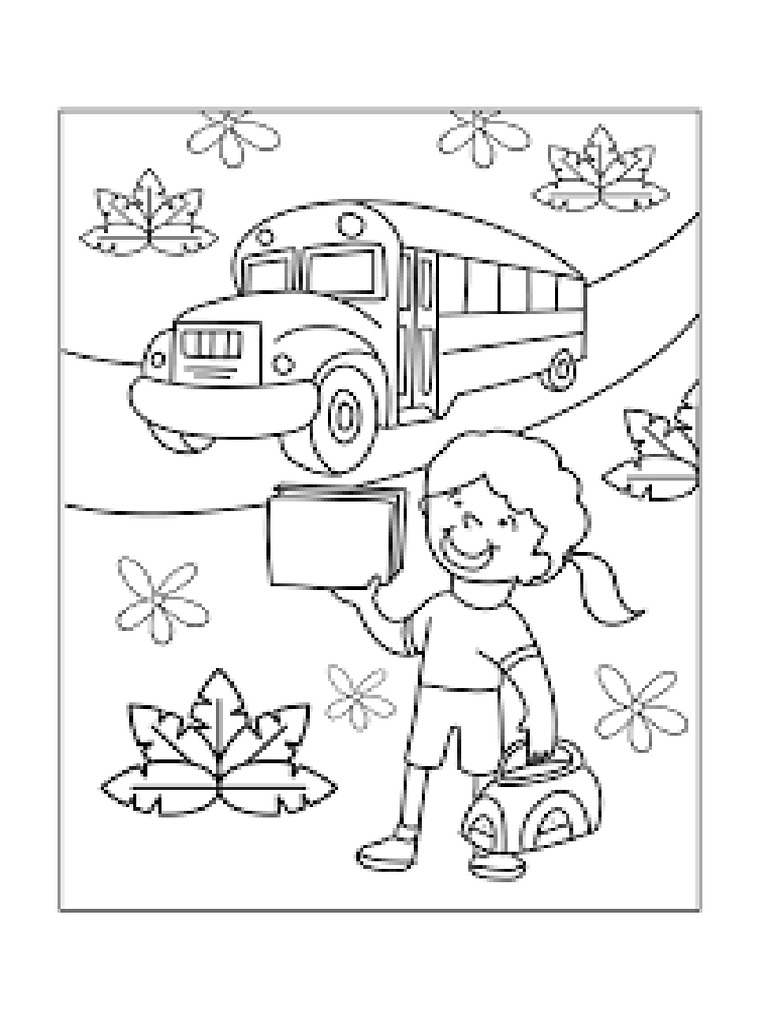 KINDERGARTEN Coloring Page | PDF