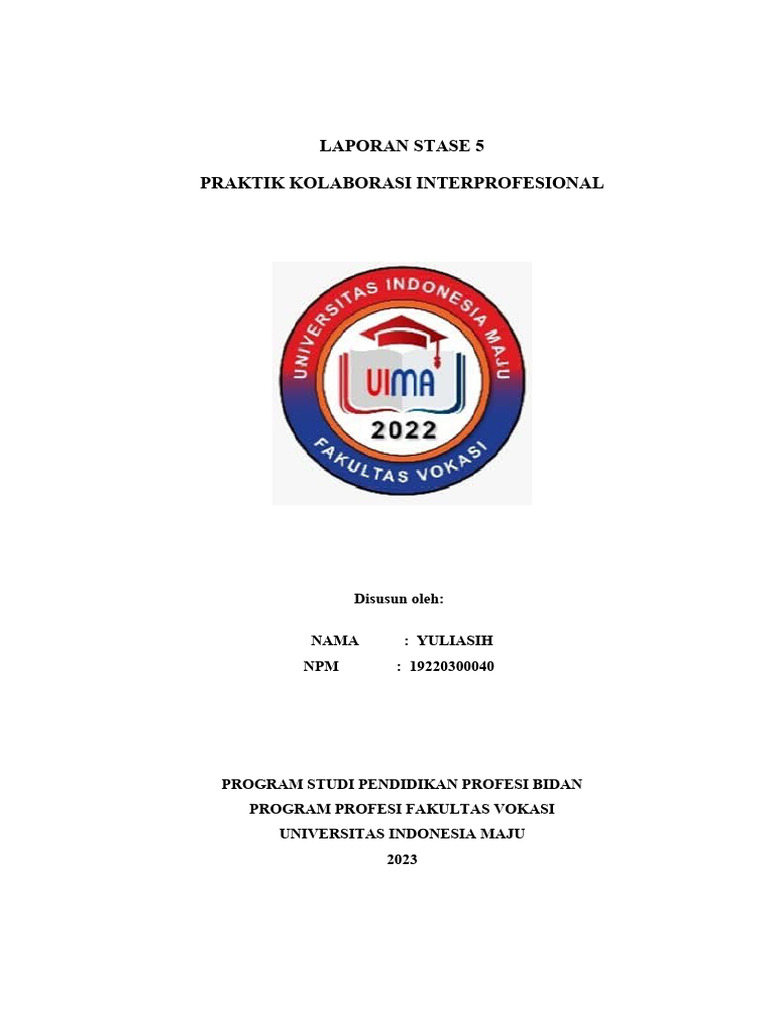 Laporan Stase 5 Sop Yuliasih | PDF