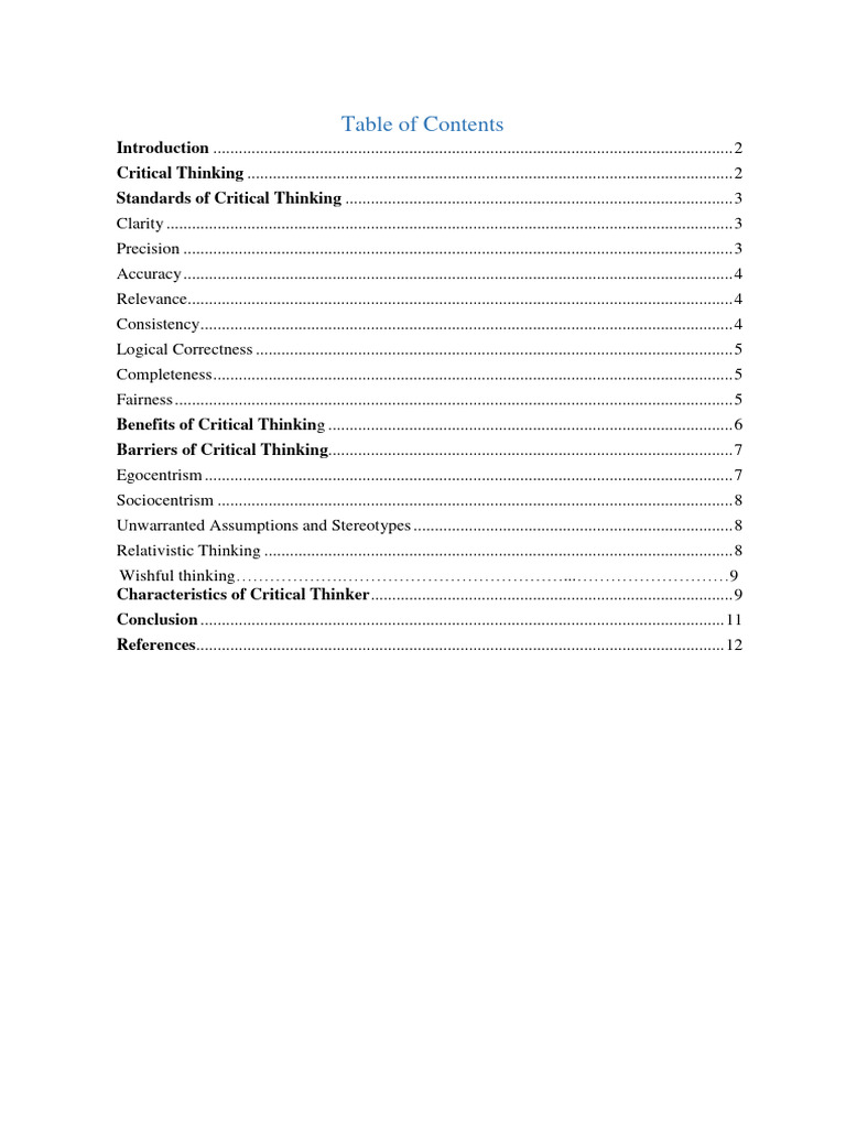 Summary | PDF | Critical Thinking | Thought