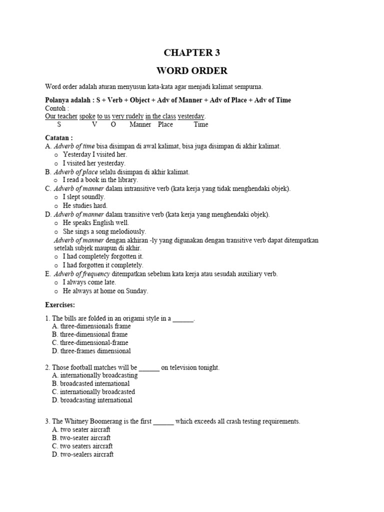 Chapter 3 | PDF | Verb | Languages