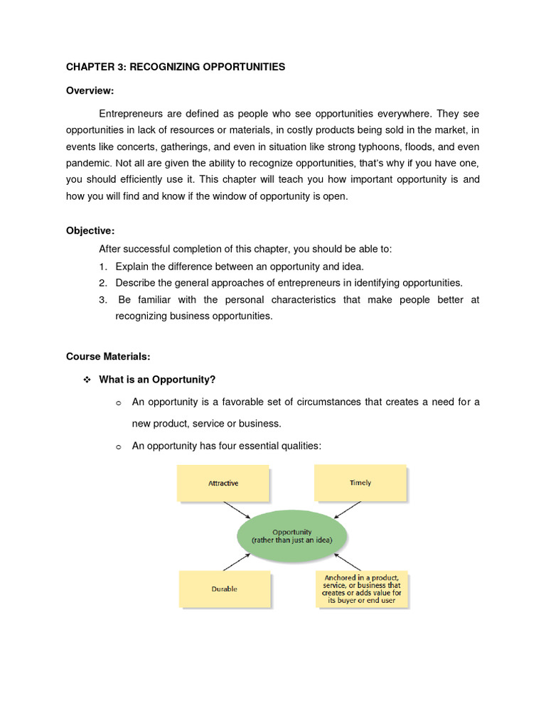 Identifying Business Opportunities | PDF | Entrepreneurship | Brainstorming