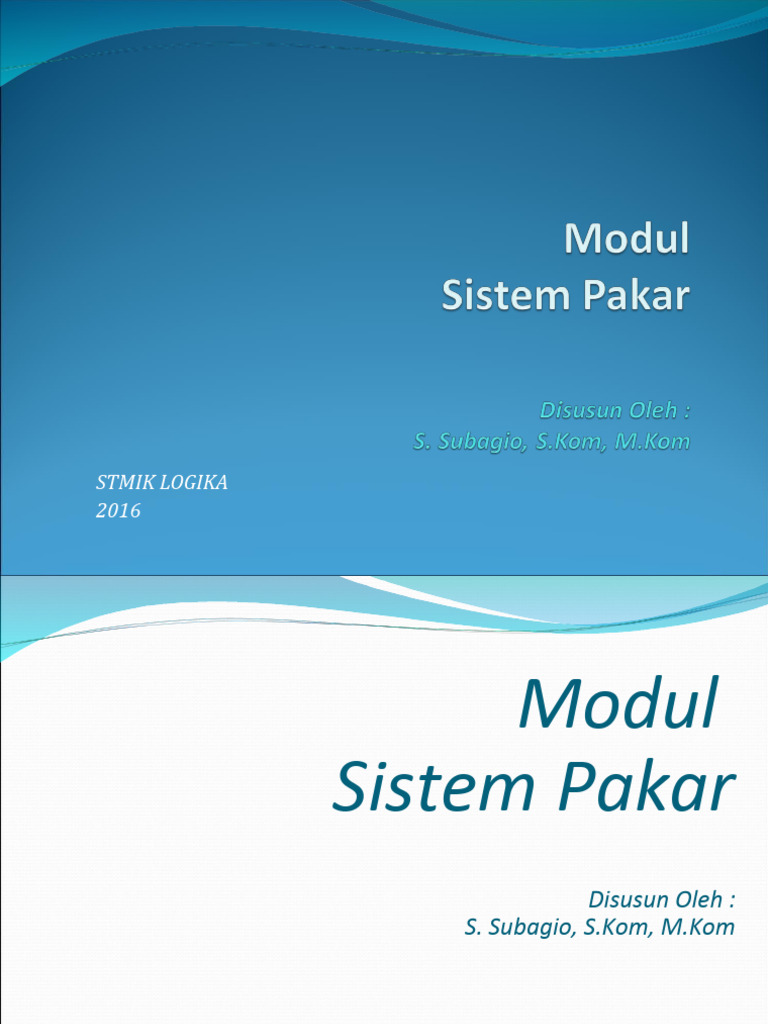 Modul 6 Sistem Pakar | PDF