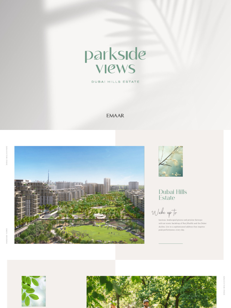 Parkside Views Dhe Brochure | PDF | Dubai