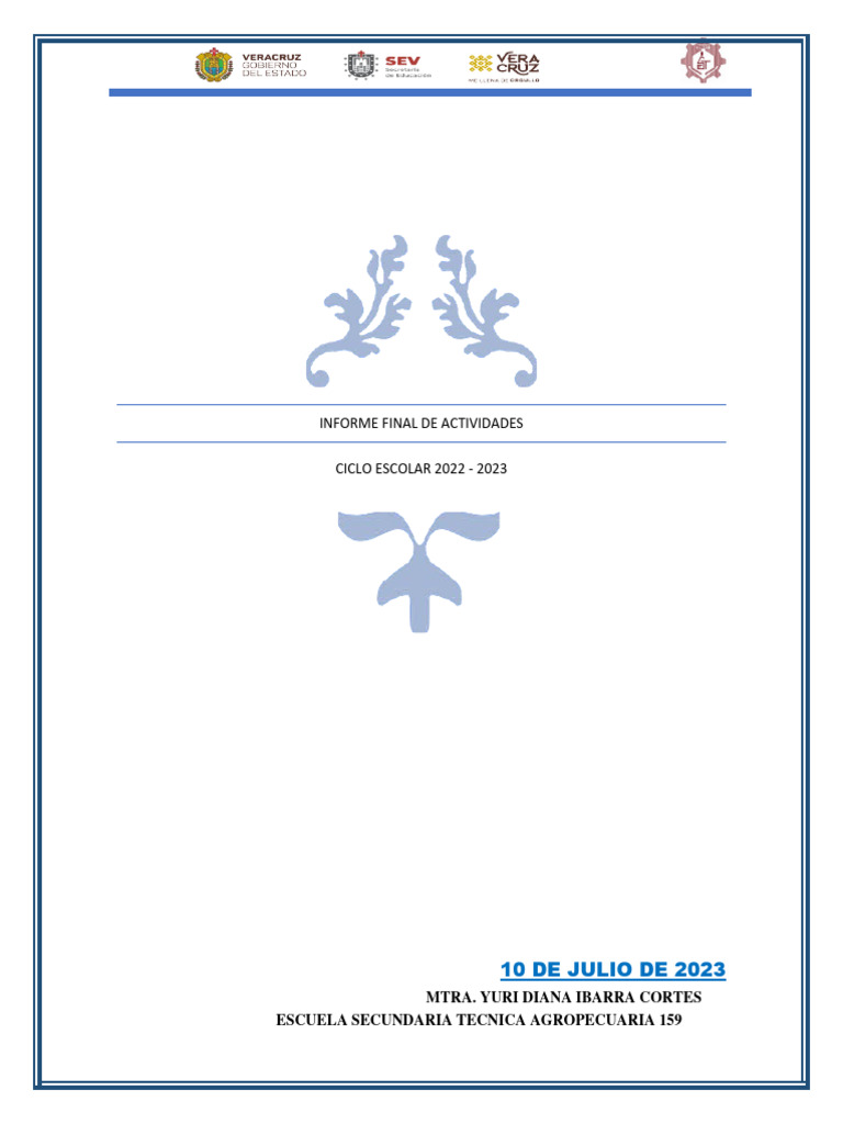 Informe Final 2022 2023 | PDF | Educación Secundaria