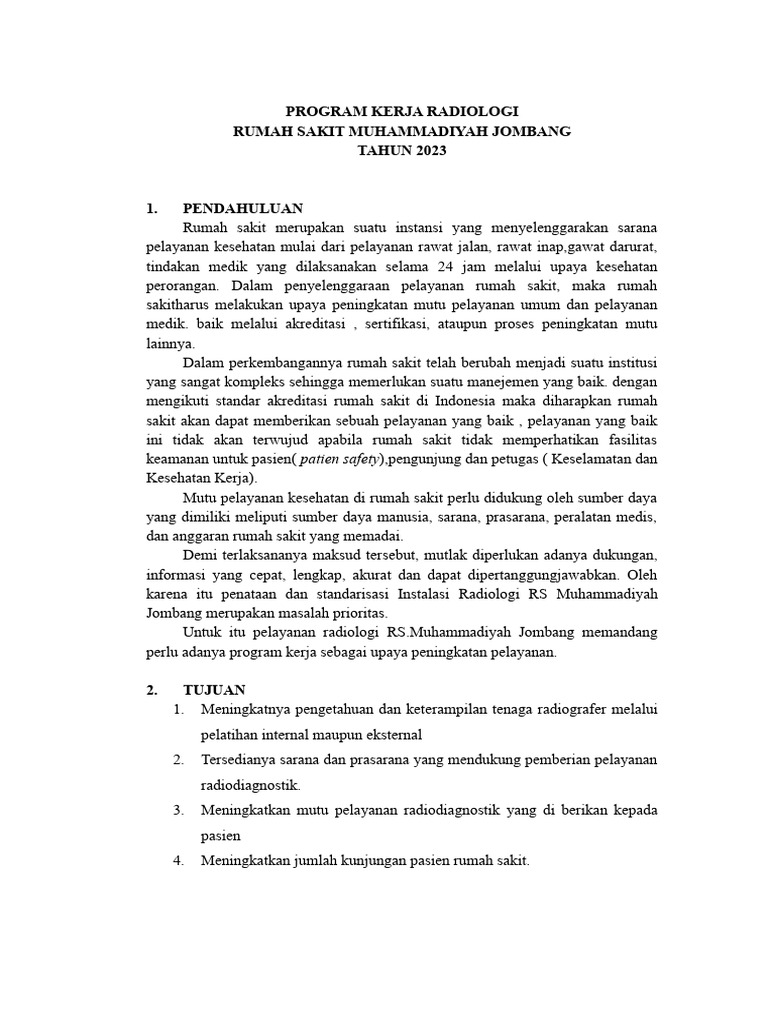 Proker Radiologi 2023 | PDF