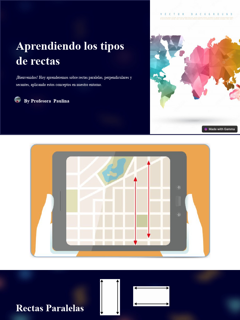 Aprendiendo Tipos de Rectas Quinto Basico 28-07 | PDF | Mapa ...