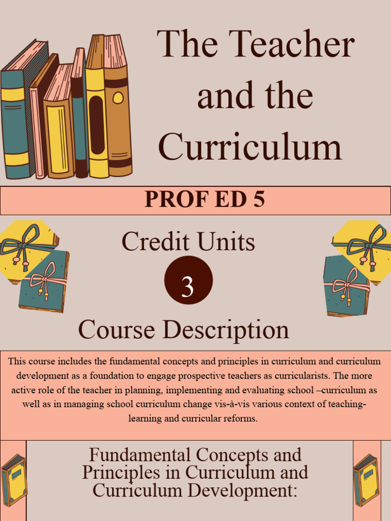 Prof Ed 5 Introduction | PDF | Curriculum | Teachers