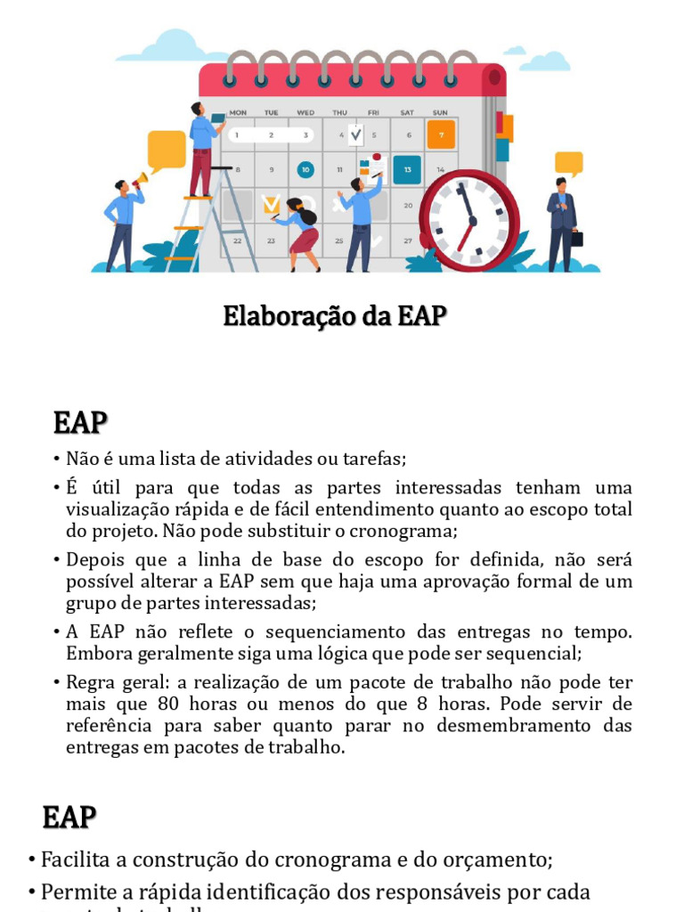 Guia Completo de EAP e Cronograma de Projetos | PDF