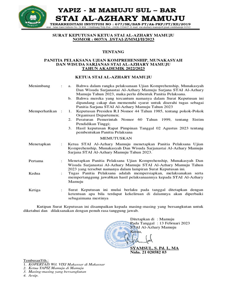 Sk. Wisuda 2023 | PDF