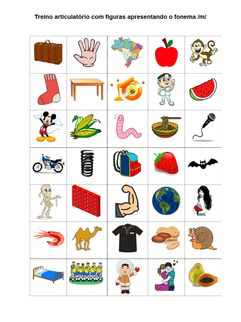 Fonema M Imagens | PDF