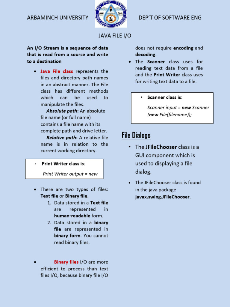 Java Text IO (Group 4) - A | PDF | Computer File | Filename