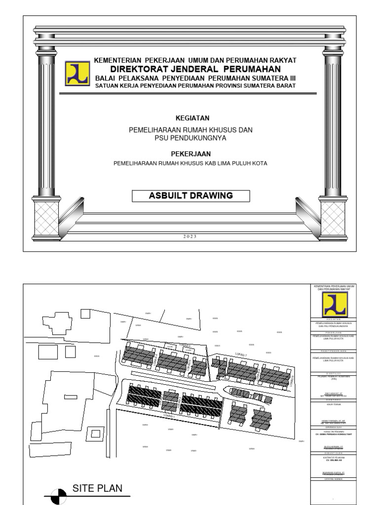 Asbuilt Drawing Pekerjaan Cor Jalan | PDF
