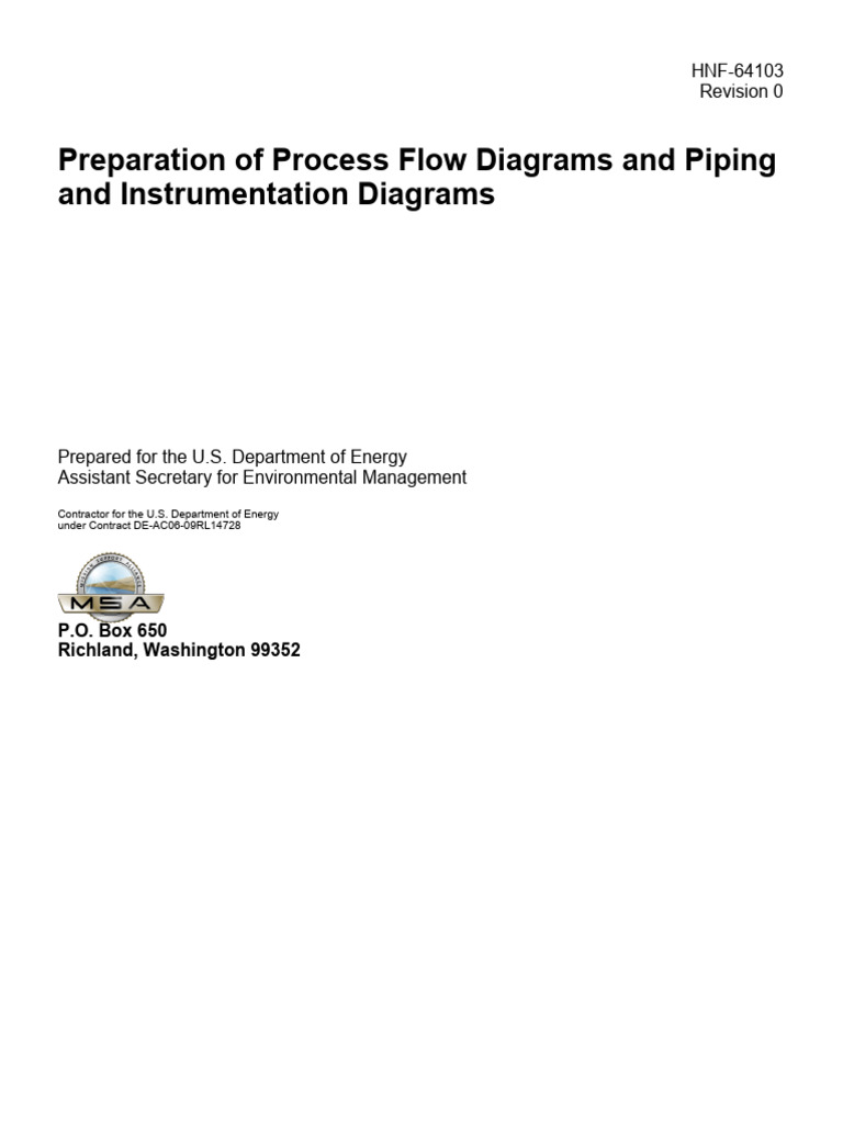 Preparation of Process Flow Diagrams, Piping | PDF | Pump | Instrumentation