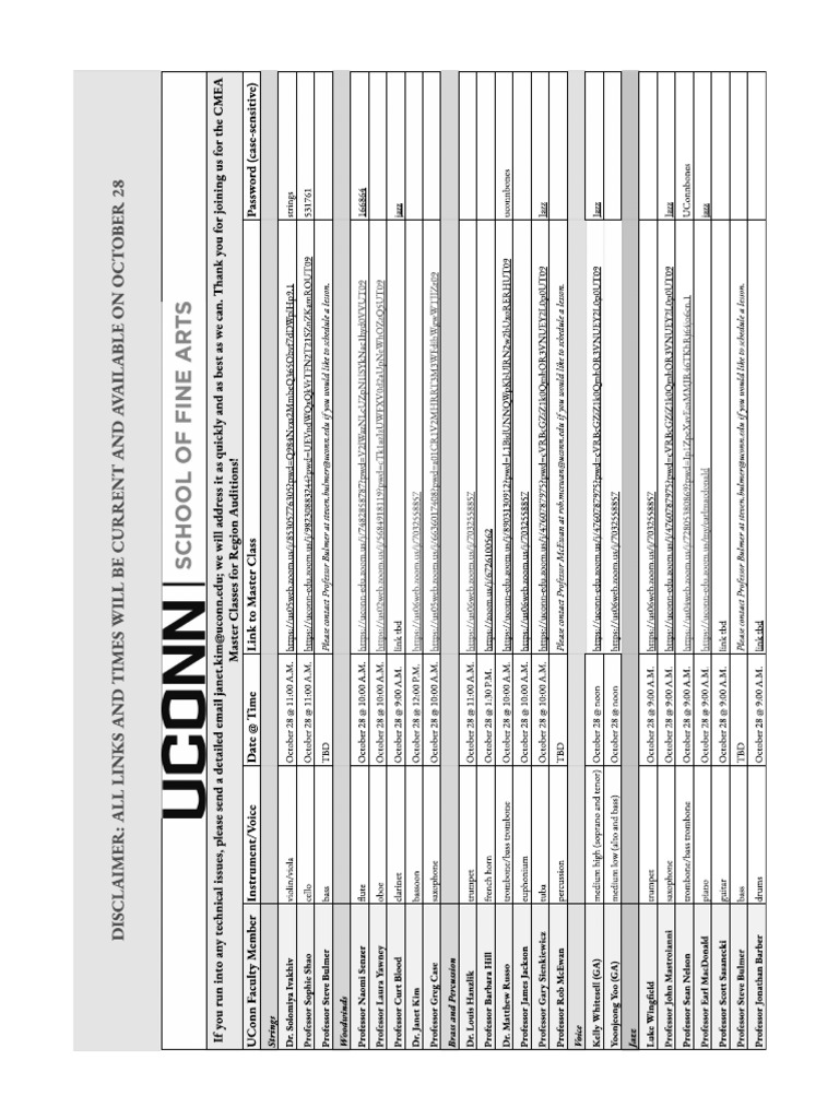 CMEA 2023 Master Classes | PDF