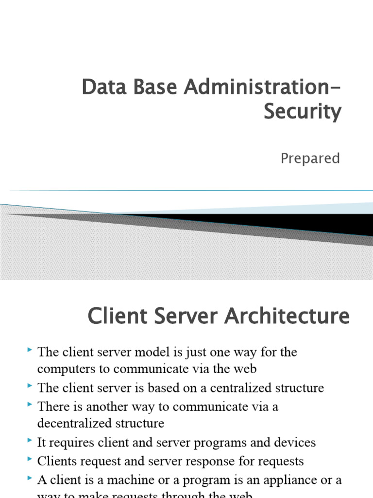Chapter 2 DBA | PDF | User (Computing) | Databases Chapter 2 DBA | PDF | User (Computing) | Databases