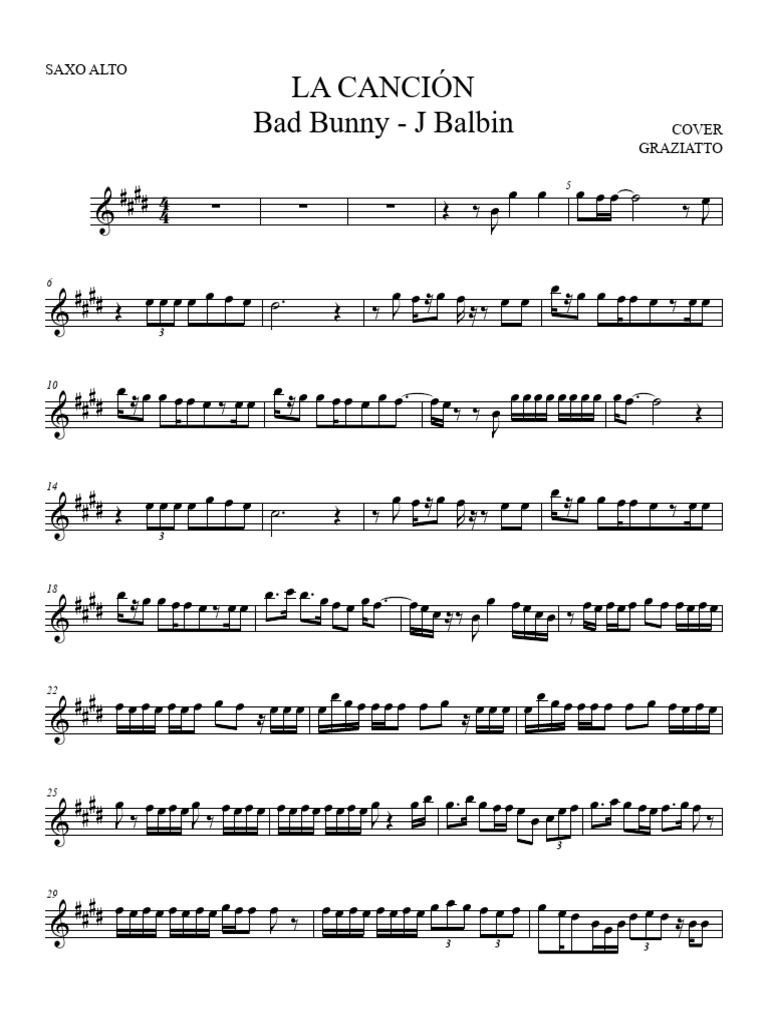 La Canción - Bad Bunny FT J Balbin | PDF