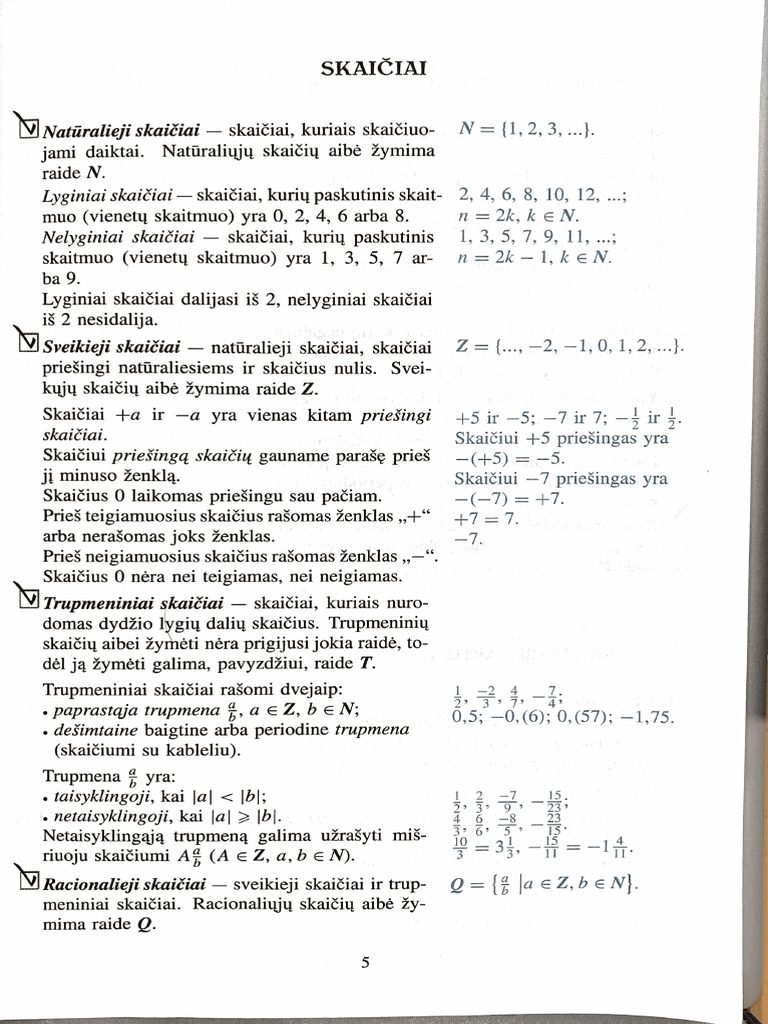 1.skaiciai - Skaiciu Palyginimas. Skaiciu Apvalinimas | PDF