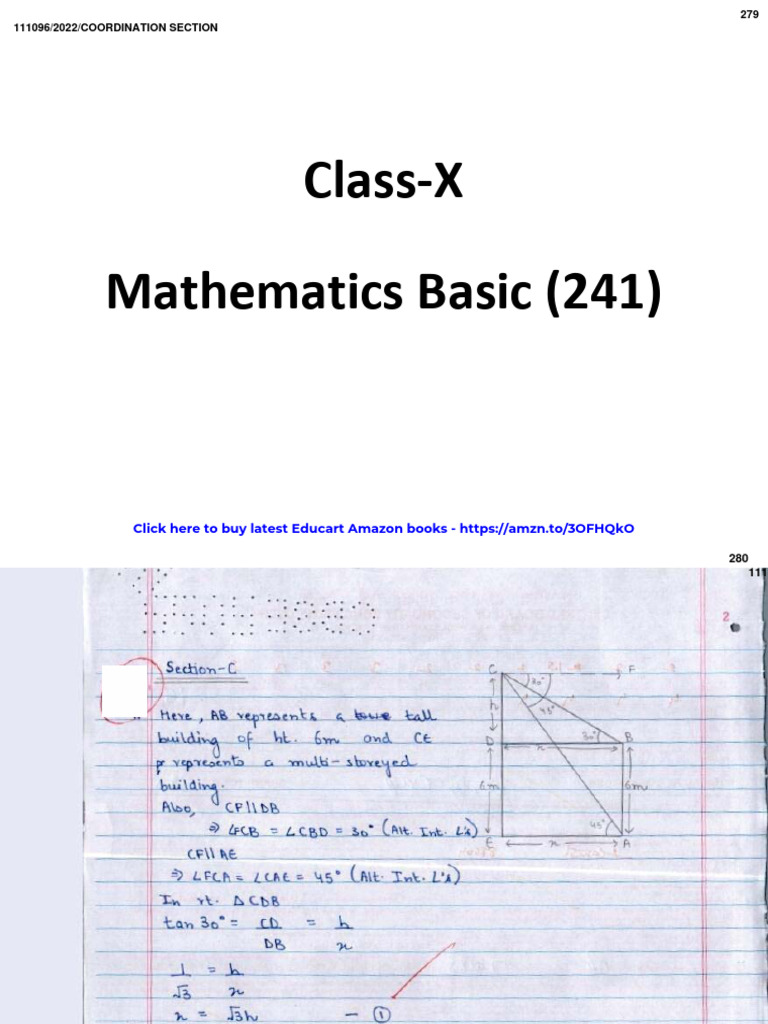 Mathematics Basic 241 | PDF