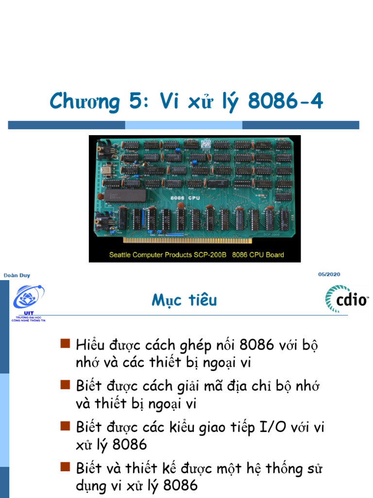 Week11 - Chapter4 - Part 4 - 8086 IO Connection | PDF