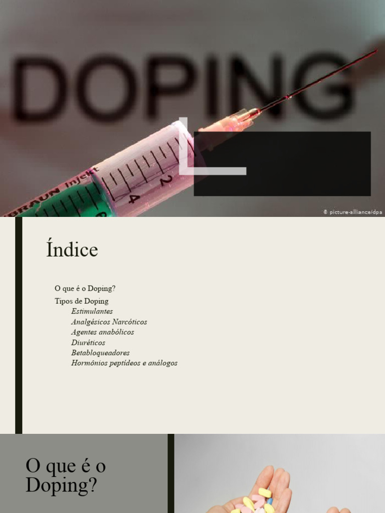 Trabalho de EF - Doping - Alexandra J Magda J Sofia J Soraia e Teresa | PDF | Bem-estar