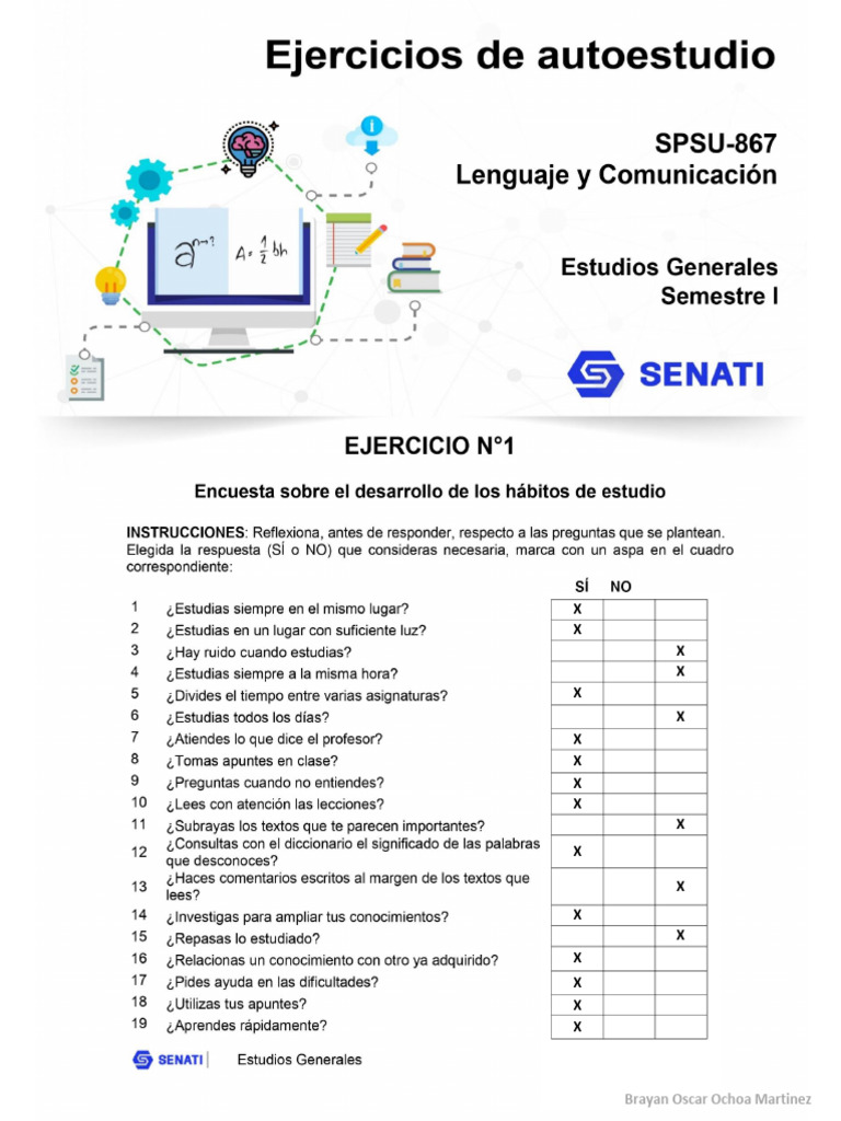 SPSU-867 - EJERCICIO - U001 - Brayan O. Ochoa M. | PDF