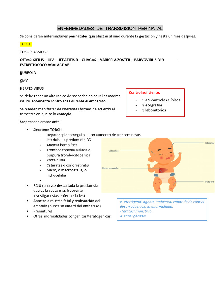 Enfermedades de Transmision Perinatal | PDF | Herpes Simple | Hepatitis
