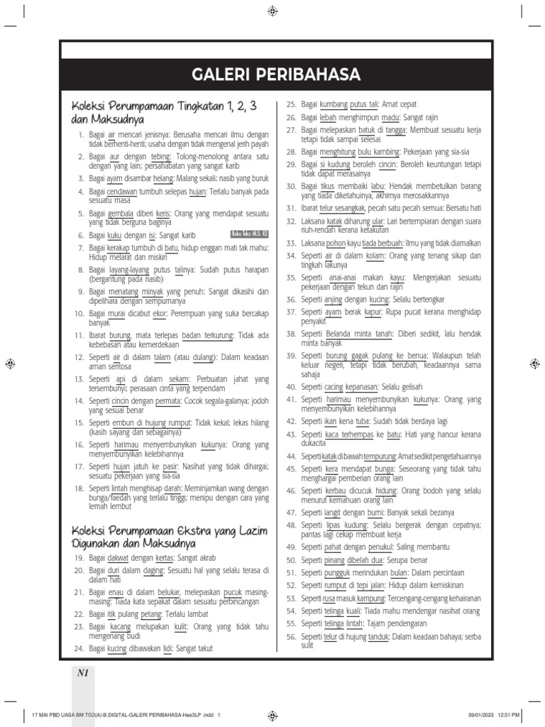 Galeri Peribahasa | PDF