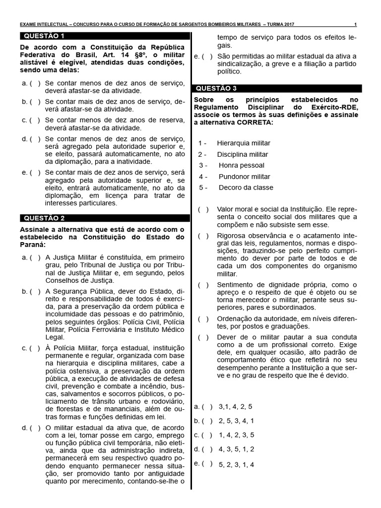 Prova CFS BM 2017 Caderno A | PDF | Mergulho submarino | Coração Prova CFS BM 2017 Caderno A | PDF | Mergulho submarino | Coração