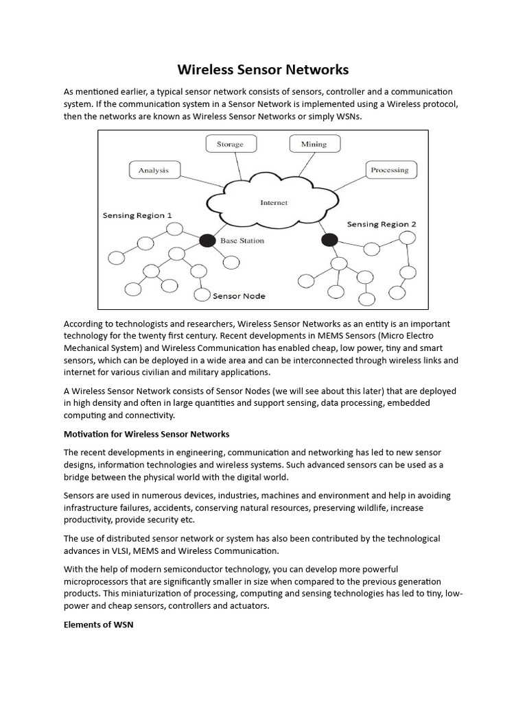 Iwsn Unit 2 | PDF | Wireless Sensor Network | Computer Network
