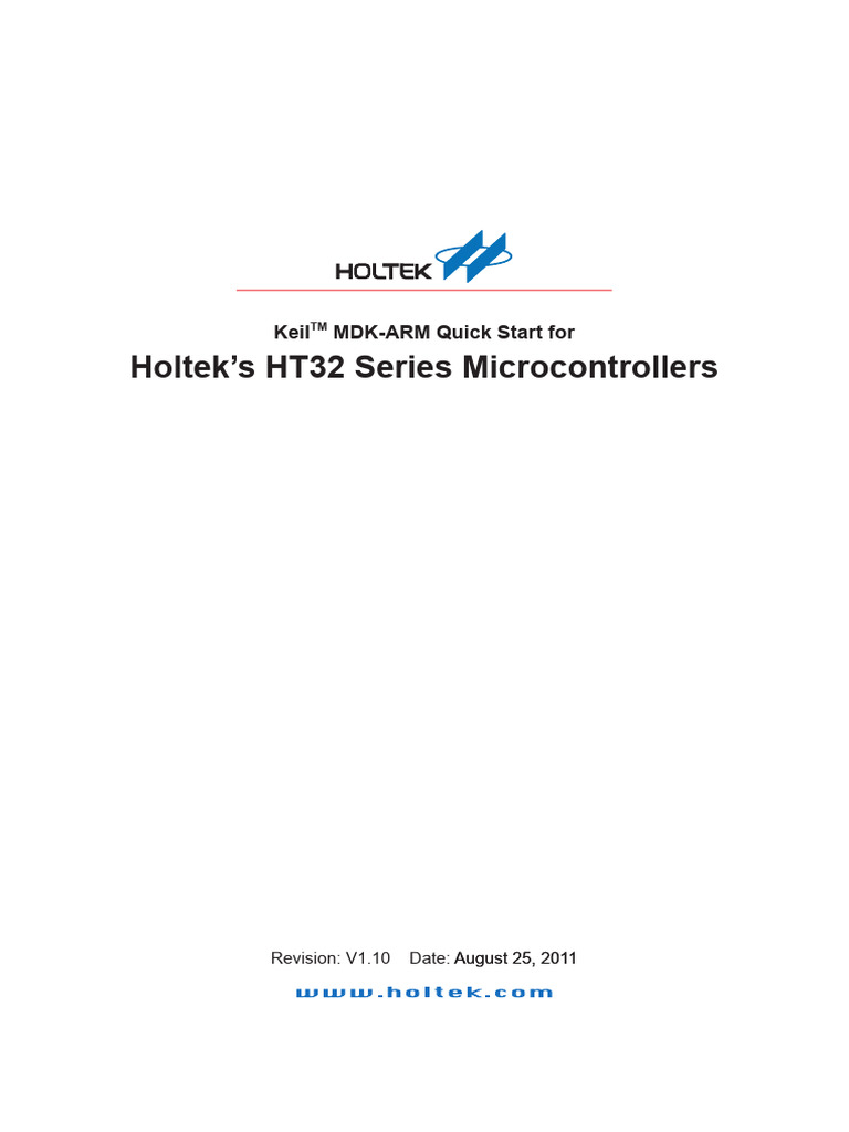 HT32 Keil-QuickStartv110 | PDF | Microcontroller | Integrated Development Environment