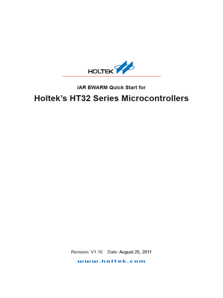 HT32 IAR-QuickStartv110 | PDF