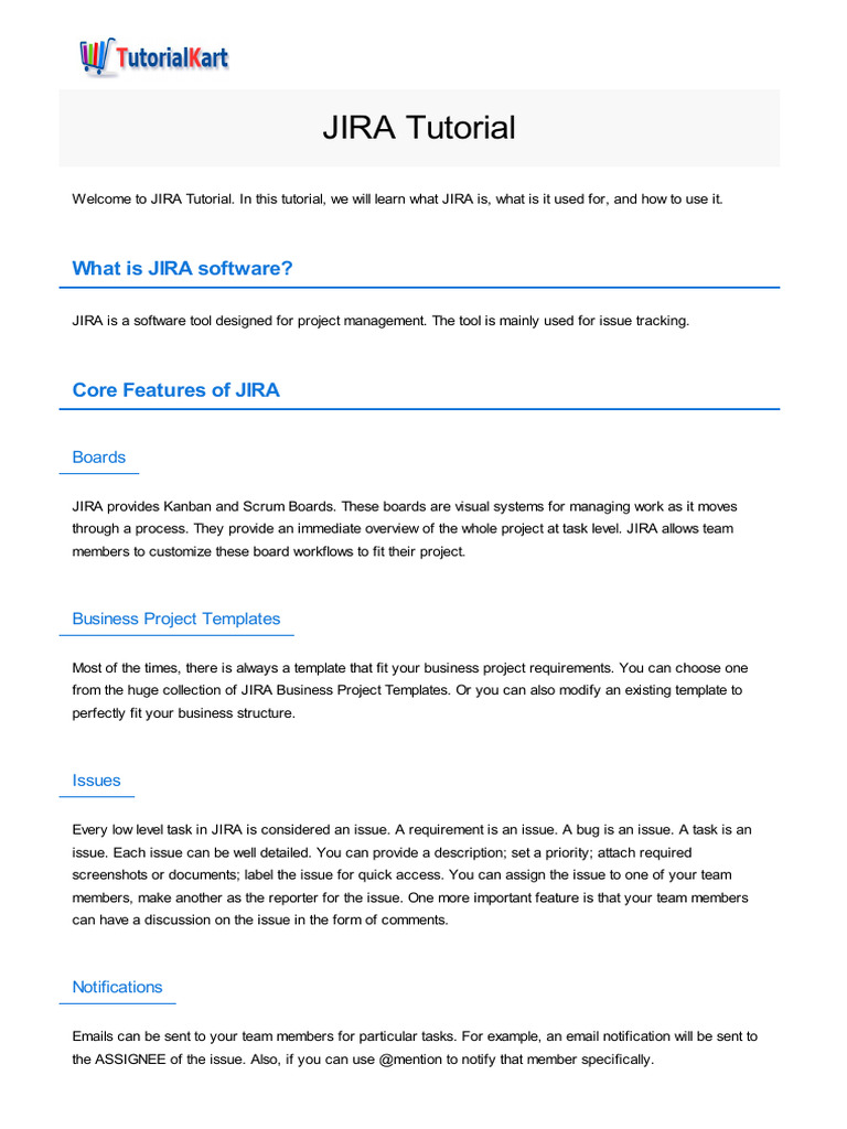 Jira Tutorial | PDF | Scrum (Software Development) | Agile Software Development