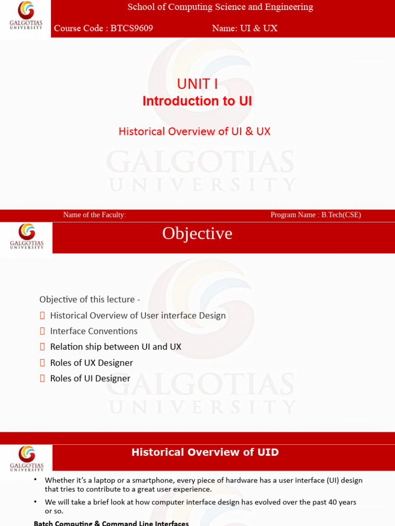 Historical Overview of UI & UX | PDF | Graphical User Interfaces | User Interface