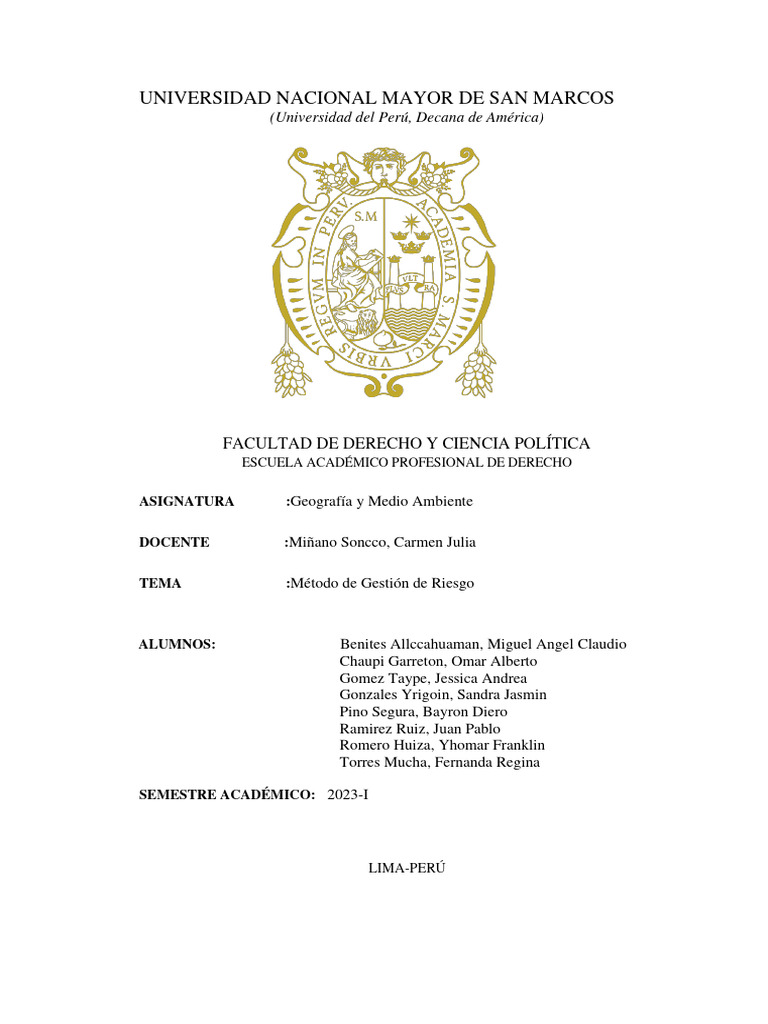 Proyecto de Gestion de Riesgo Ante Sismos-S.j.l. Sector Los Alamos V Etapa | PDF | Temblores ...