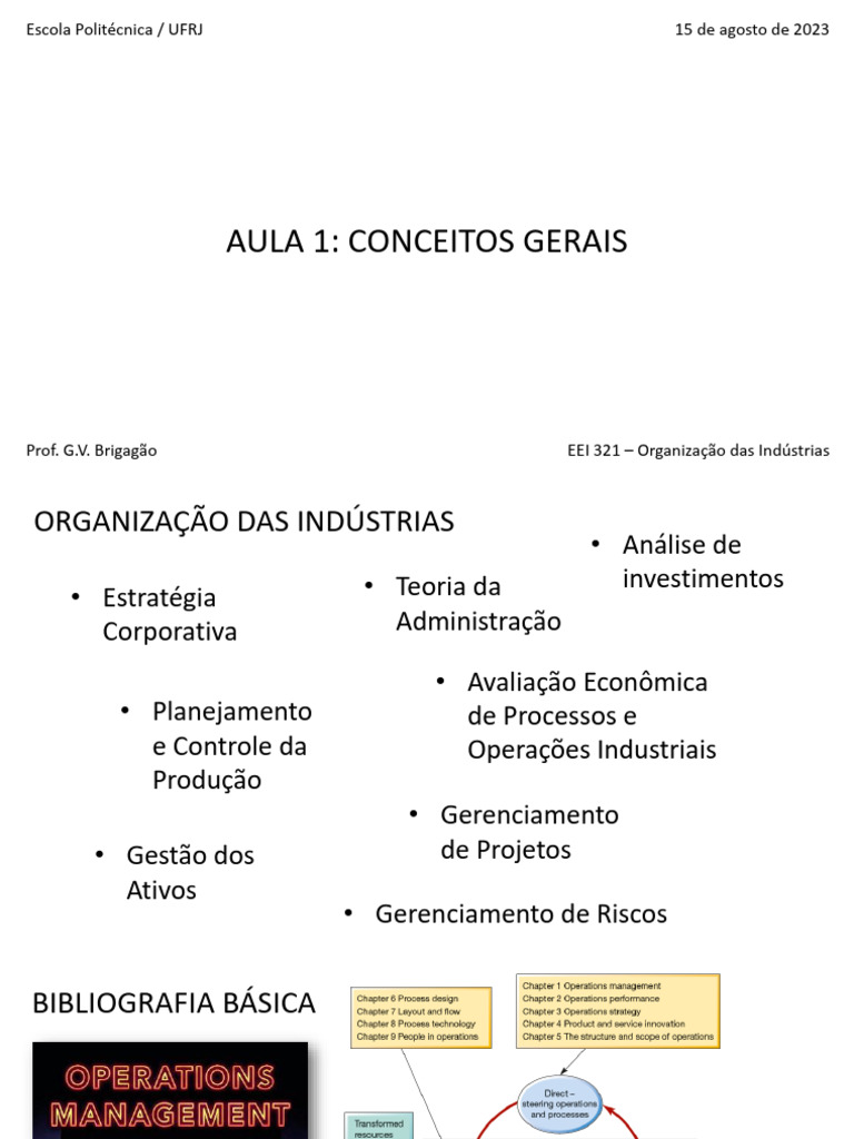EEI321 Aula1 Conceitos Gerais | PDF