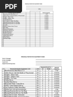 PPE Request Form for SSPP Project | PDF