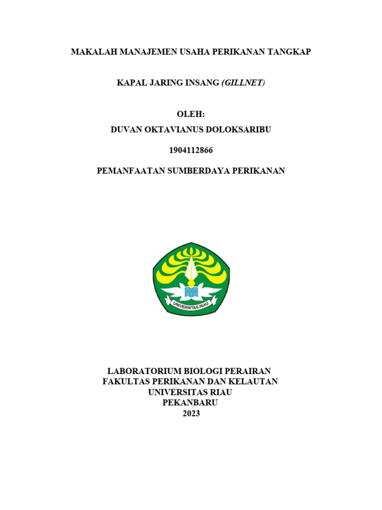 Optimalisasi Gillnet di Perikanan | PDF